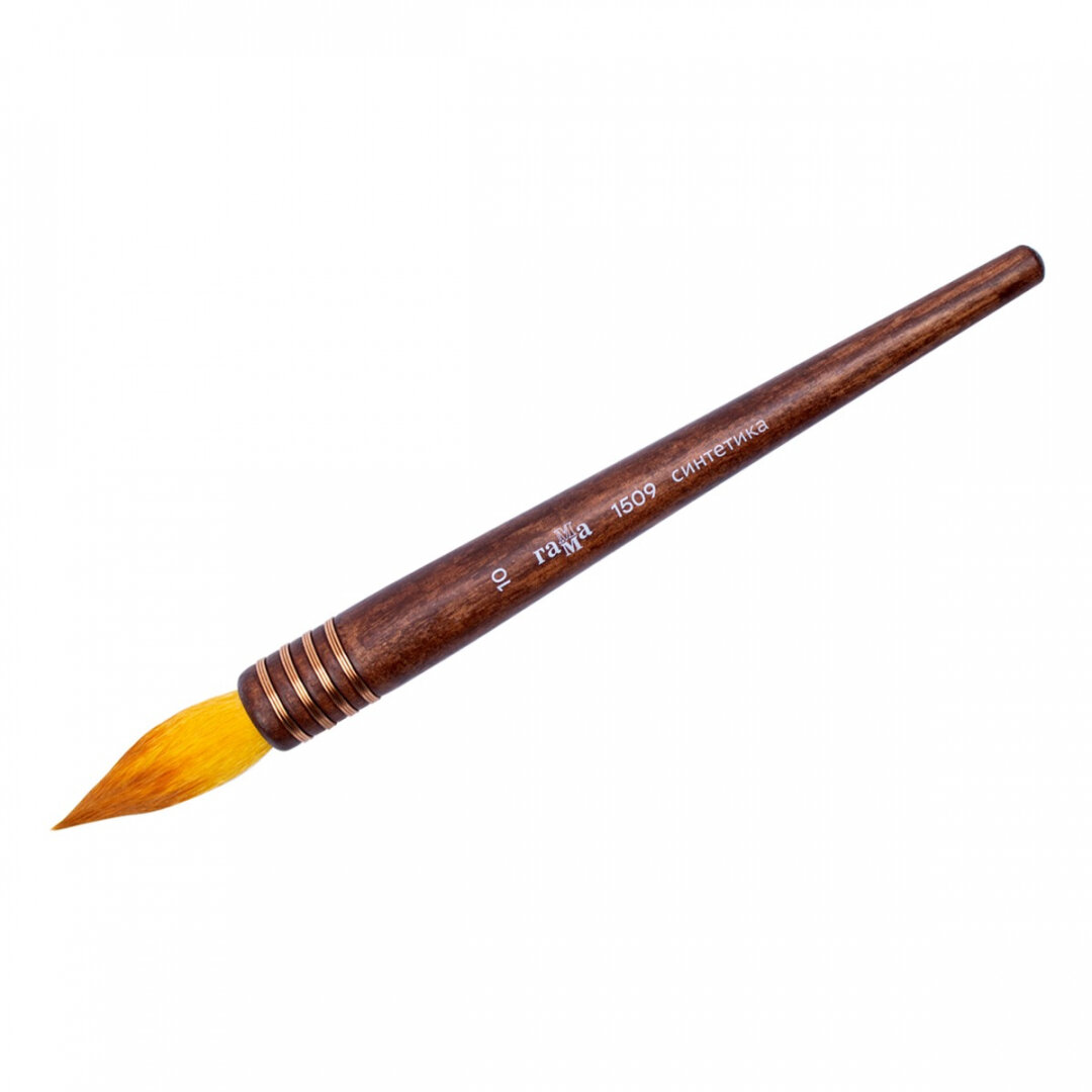 Гамма Кисть Гамма для каллиграфии, синтетика №10, короткая ручка
