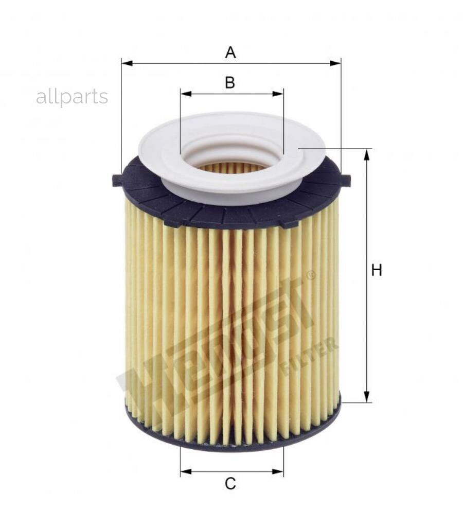 HENGST FILTER E818HD238 Фильтр масляный INFINITI: Q30 1.6i/2.0T 15- \ MERCEDES-BENZ: A-CLASS (W176/W177) 1.6i/2.0i 12-, B-CLASS (W246/W247) 1.6i/2.0i 11-, C-CLASS (W204/W205) 1.5-2.0i 12-