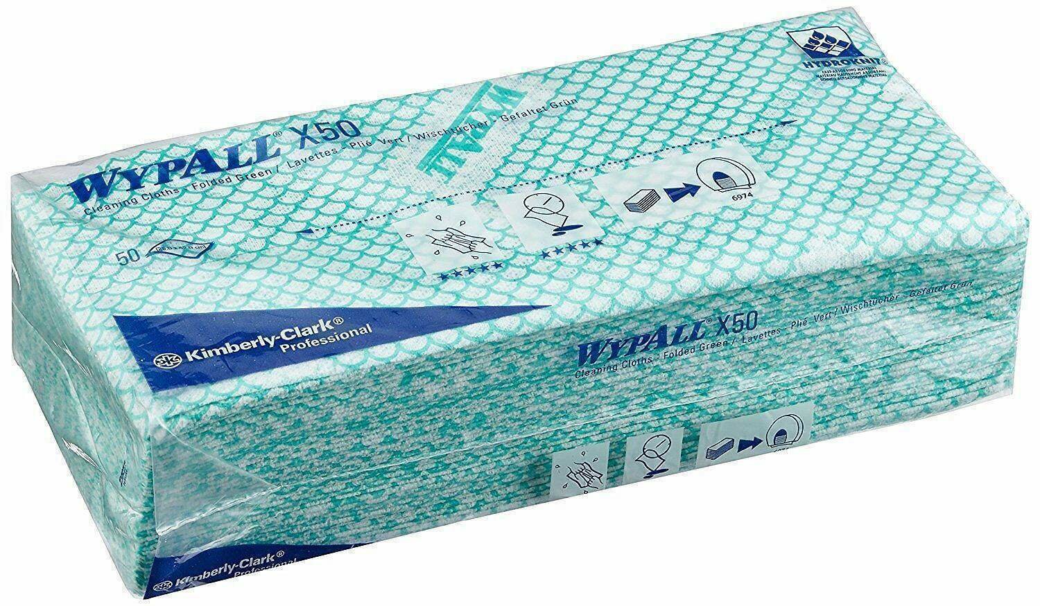 Протирочный материал (салфетки) WypAll® X50 арт. 7442, 1 пачка