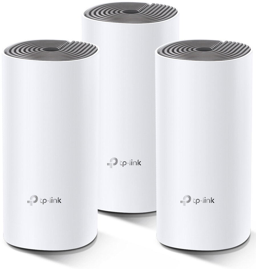 Mesh Wi-Fi система TP-LINK Deco E4 (3-pack), официальная гарантия