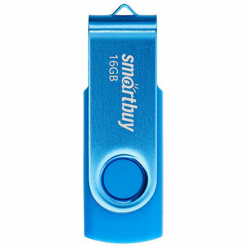 Флеш-диск 16 GB SMARTBUY Twist USB 2.0, синий, SB016GB2TWB (цена за 1 шт.)