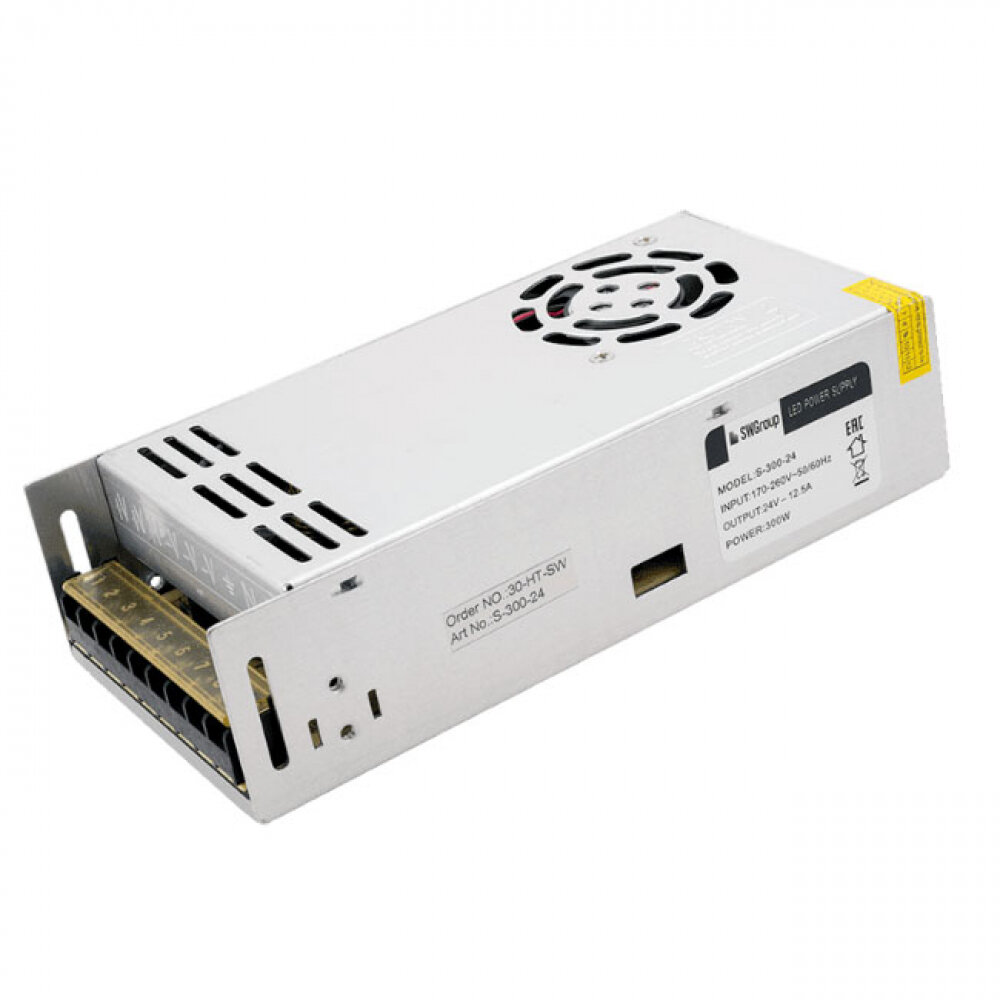 Блок питания SWG S-300-24 сетка, 300 W, 24V 00000000119