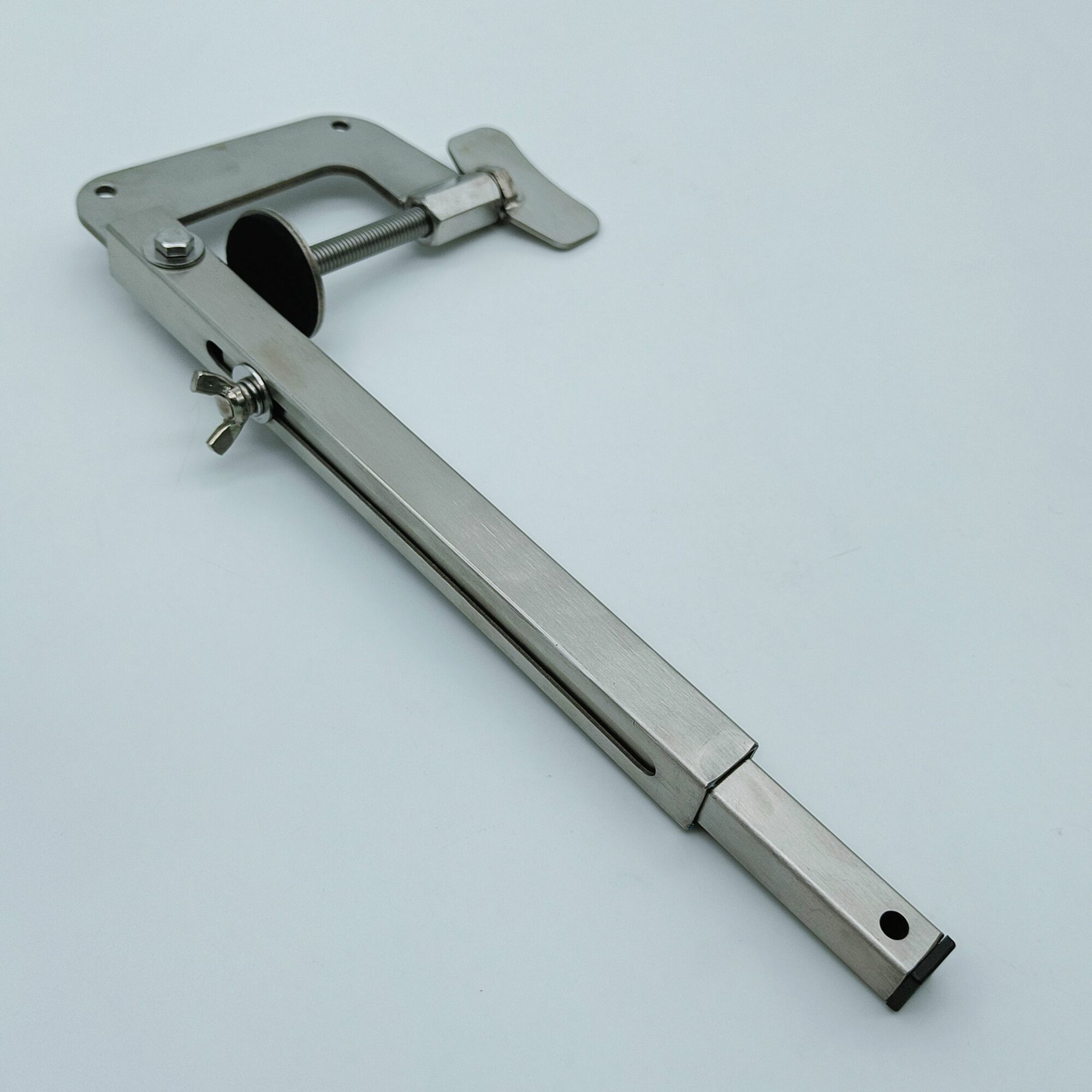 Крепление датчика эхолота на транец лодки ПВХ, съемный прямой держатель струбцина для установки плас