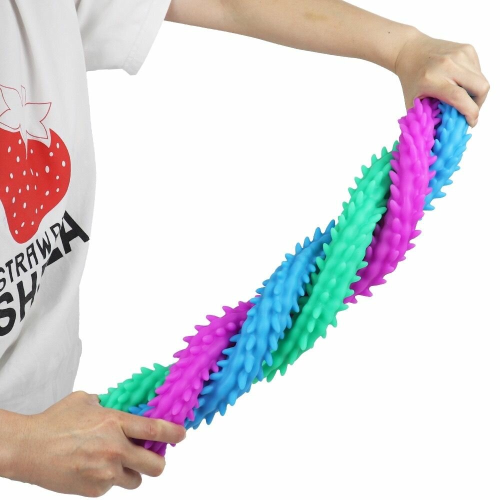 Фаллоимитатор с шипами Тентакли 49 см, двухсторонний, ультрамягкий и гибкий