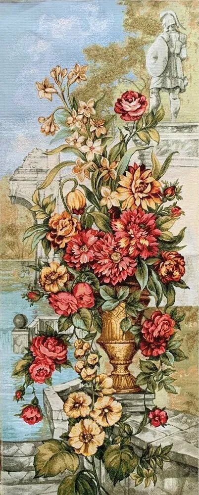 Панно гобеленовое на стену "Аромат цветов 2", 115х45 см / Гобелен