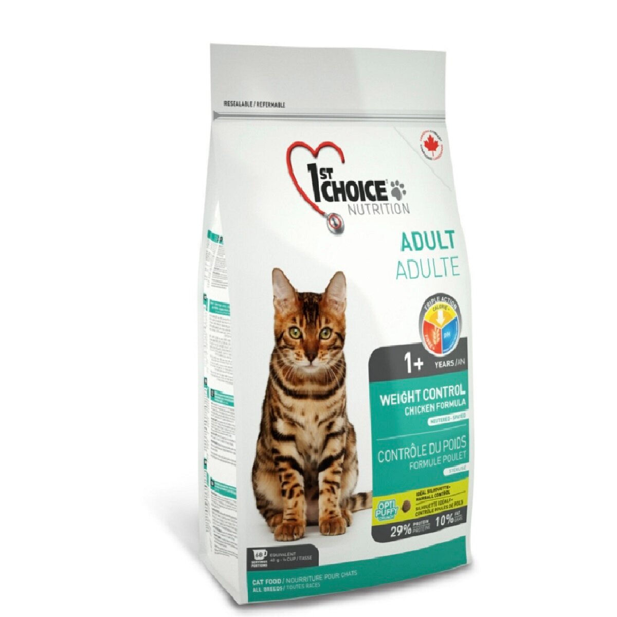 1st CHOICE корм сухой для стерилизованных кошек Контроль веса 10кг