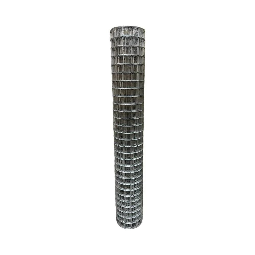 Сварная оцинкованная сетка сетка алькор ячейка 25x25 мм, d1,2 мм, (рулон 1x25 м) 119025