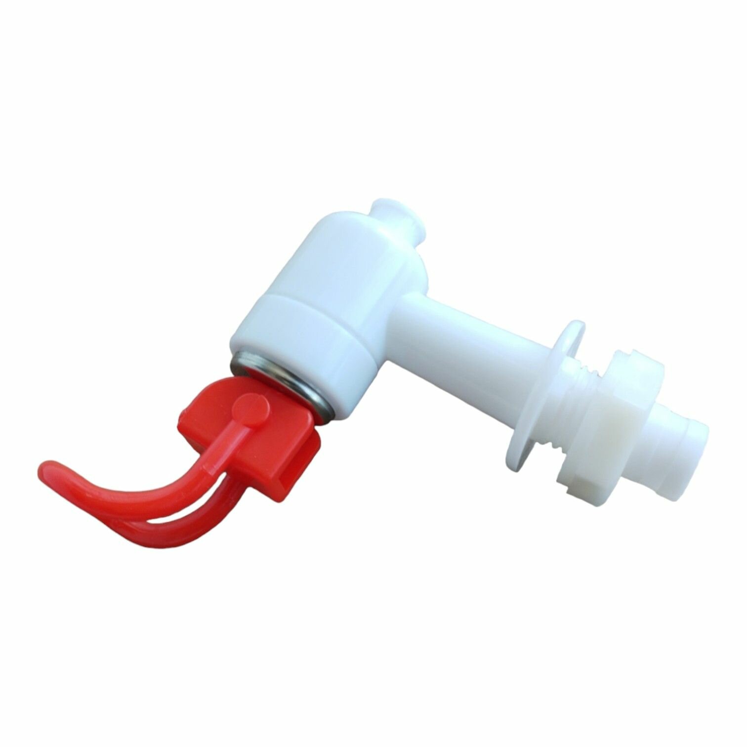 Кран для горячей воды кулера (красный), внешняя резьба 16мм