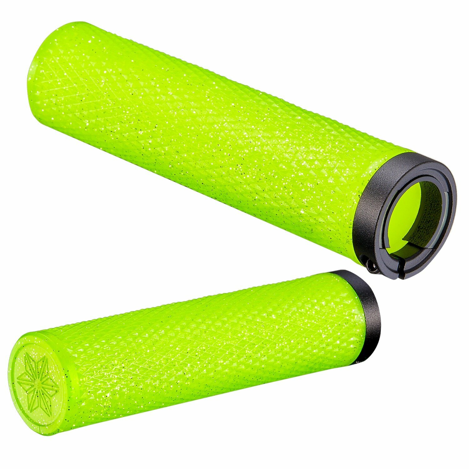 Грипсы SUPACAZ Diamond Kush Lock-on Grips Neon Yellow