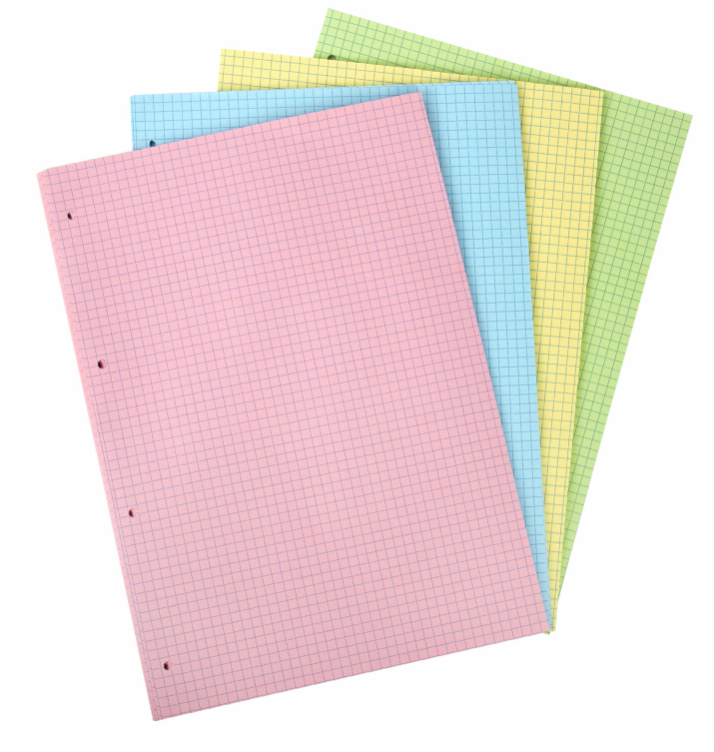 Сменный блок для тетради на кольцах большого формата А4 120л. BRAUBERG, (4 цвета по 30л), 404519