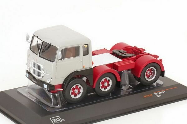 Седельный тягач FIAT 690 T1 1961 Grey, масштабная модель коллекционная