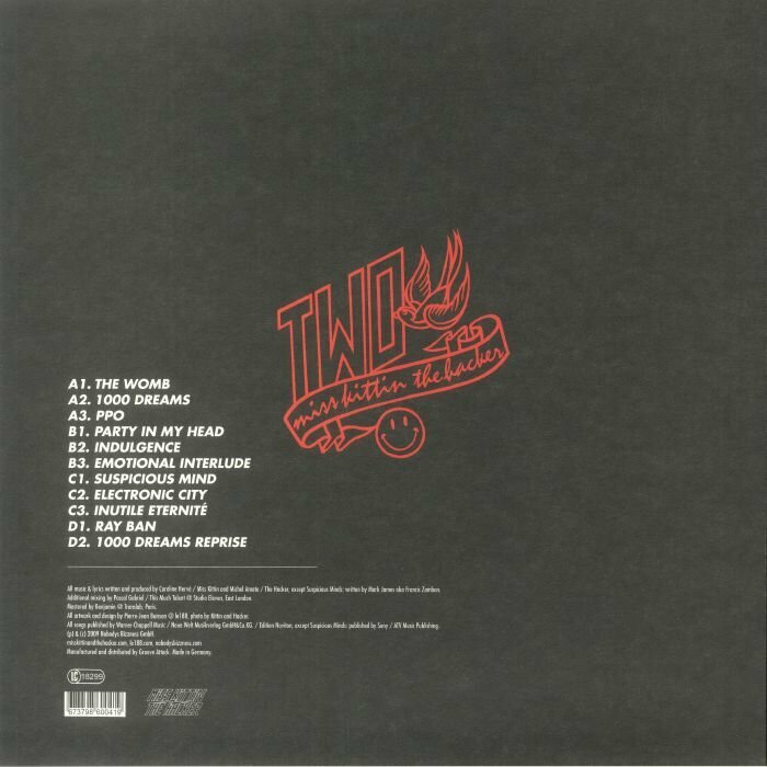 Виниловая пластинка MISS KITTIN/THE HACKER - Two (still sealed, 180 gram vinyl 2xLP + insert) LP Винил — фото 1
