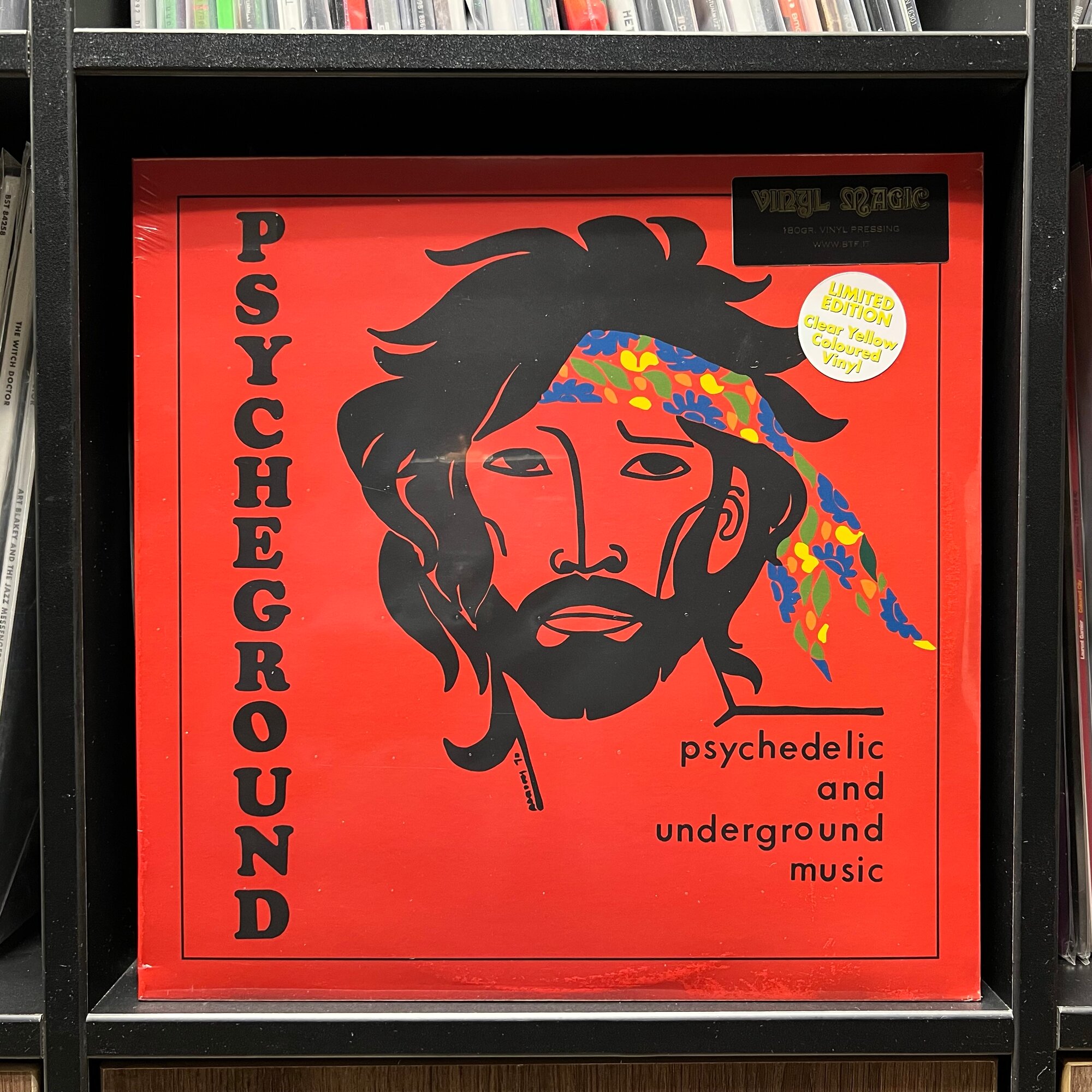 Виниловая пластинка PSYCHEGROUND - Psychedelic & Underground Music (still sealed, limited 180 gram transparent yellow vinyl LP) LP Винил