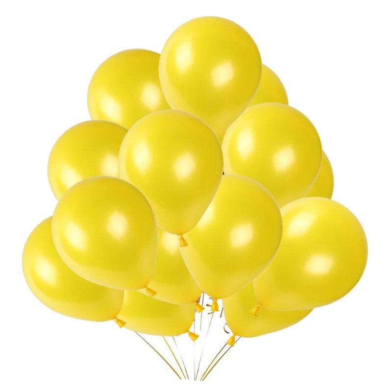 Латексные шары DAWN для праздника Светло-желтый, yellow, 10 дюймов, 10pcs