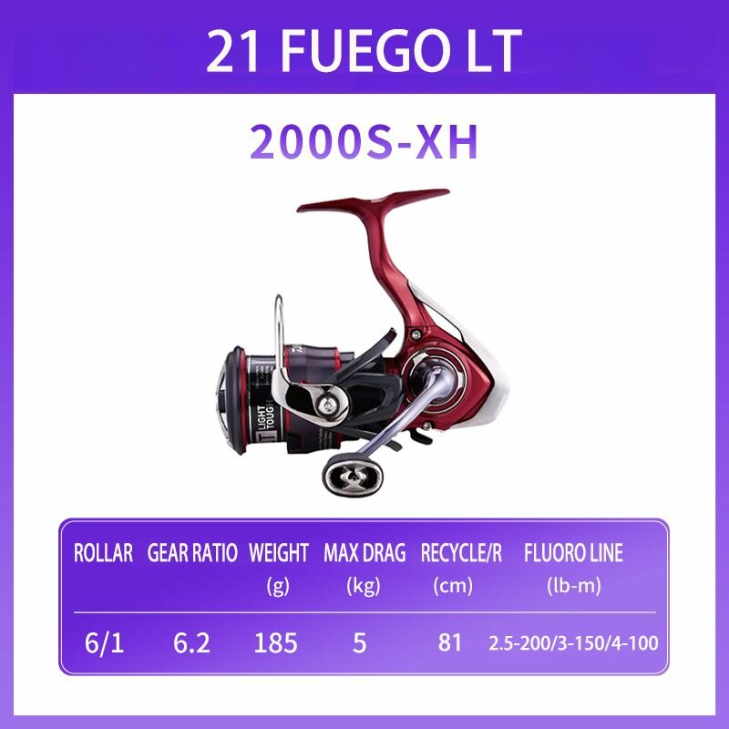 Daiwa Fuego CS LT 2000S-XH Рыболовная катушка