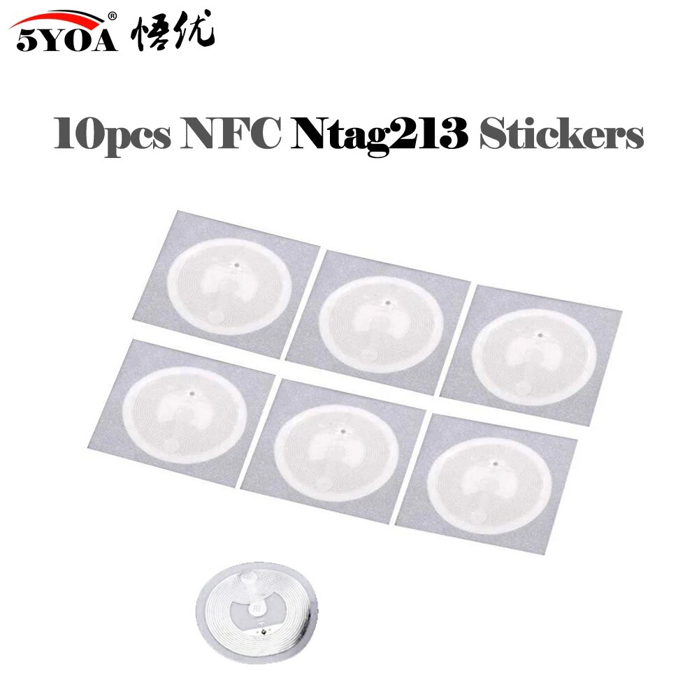NFC-метки 5YOA NFC213/215/216 144/504/888 байт 10pcs Ntag213