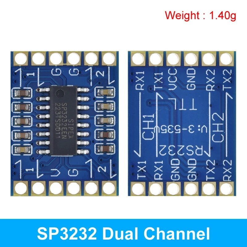 TZT RS232 SP3232 Модуль TTL-RS232 Dual channel