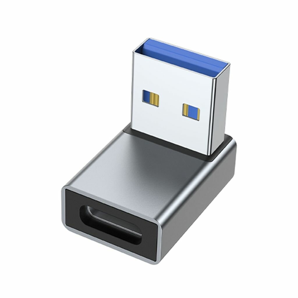 Переходник с разъемом USB3.0 для подключения к разъему Type C-серый