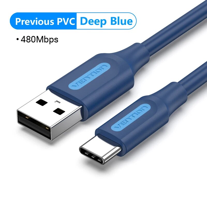 Vention USB Type-C кабель, 2m, Deep Blue