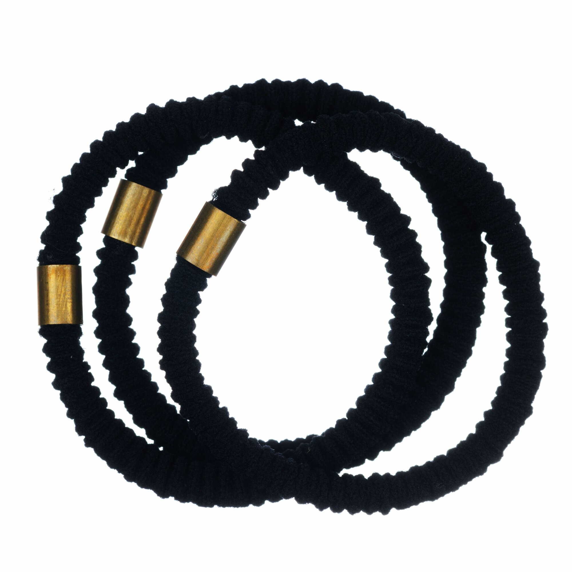 Резинки для волос DEWAL Pro, 3 шт/уп, D 65 мм, черный