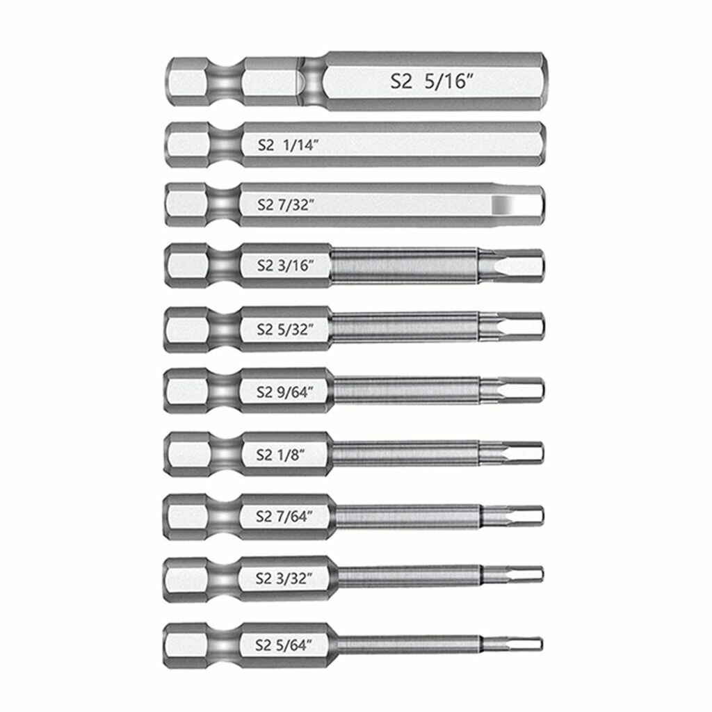 Набор инструментов, Биты для винтов с дюймовым креплением, 1 набор из 10 штук