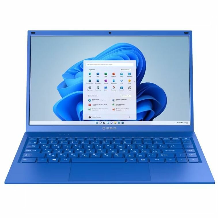 14" Ноутбук Irbis 14NBC (14NBC0002) синий - 1920x1080, IPS, AMD Ryzen 5 3500U, ядра: 4 x 2,1 ГГц, 16 ГБ, SSD 256 ГБ, AMD Radeon Vega 8, Windows 11 Pro