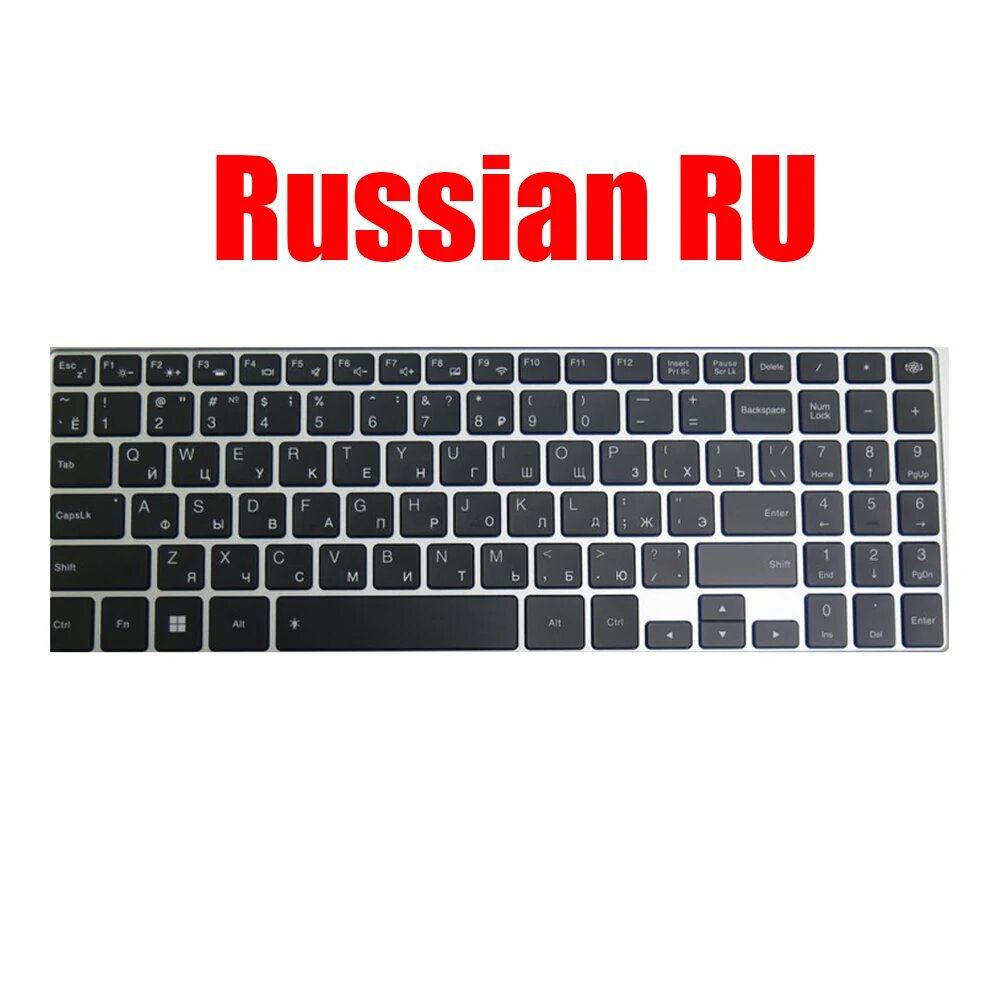 Клавиатура Russian RU для Infinix Inbook Y4 черная
