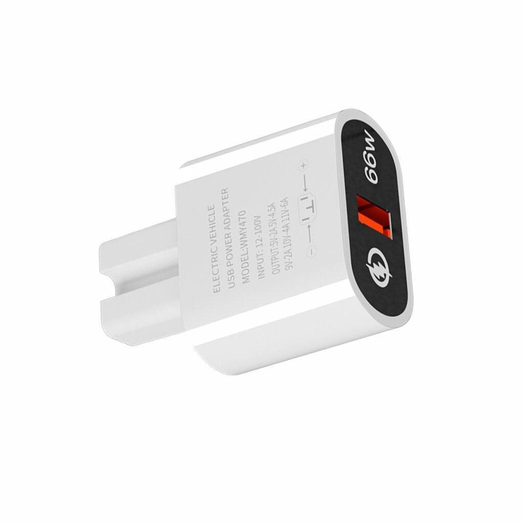 Автомобильное зарядное устройство 66 Вт, адаптер USB QC3.0 Fast для смартфонов, электрический скутер