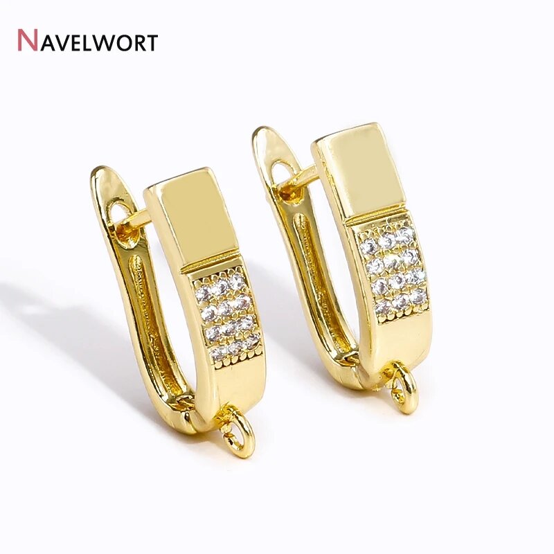 Серьги-крючки NAVELWORT, 18K Gold Plated
