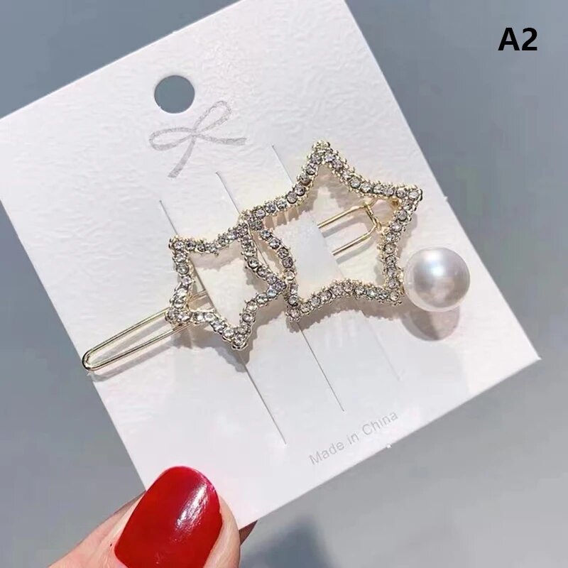 Заколка для волос HELTFARM Pearl size pentagram
