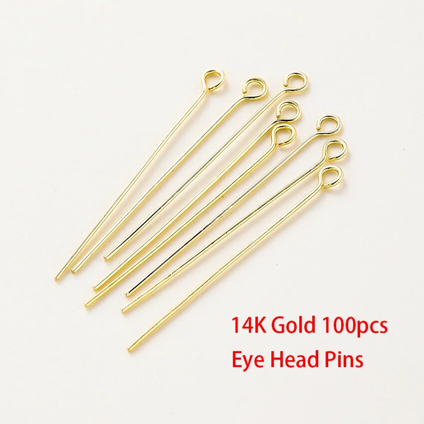 Золотые булавки St.kunkka для бижутерии 100 шт.