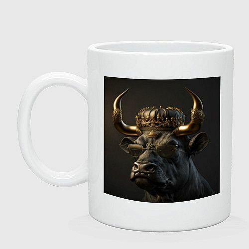 Король полей - бык Керамическая кружка