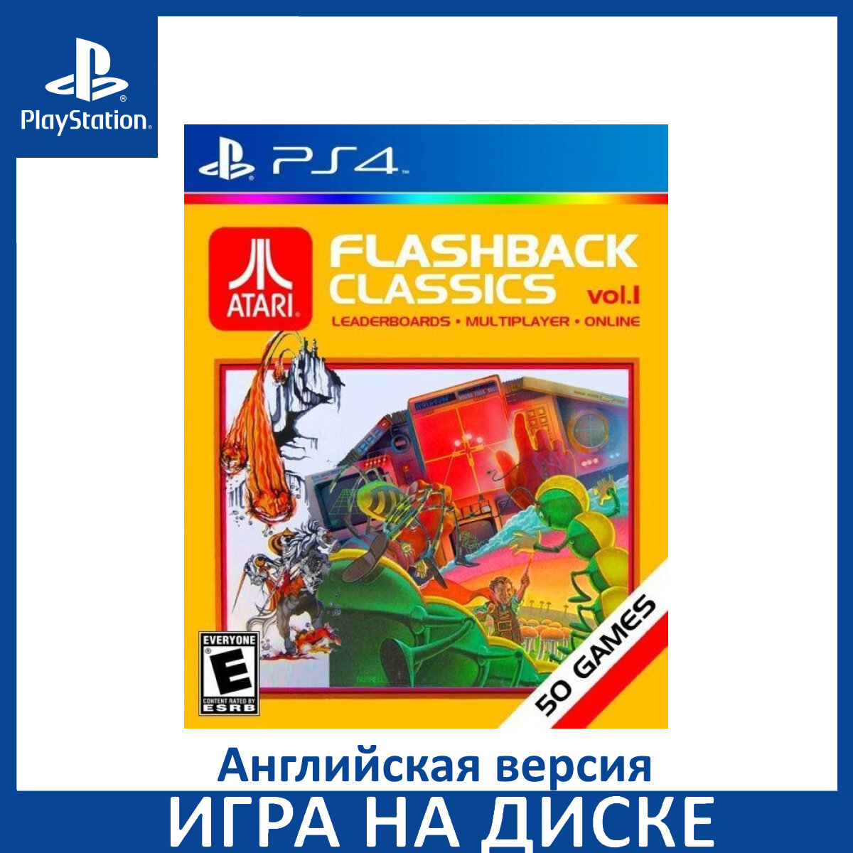 Игра Atari Flashback Classics Vol. 1 PS4 Английский язык Диск на PlayStation 4