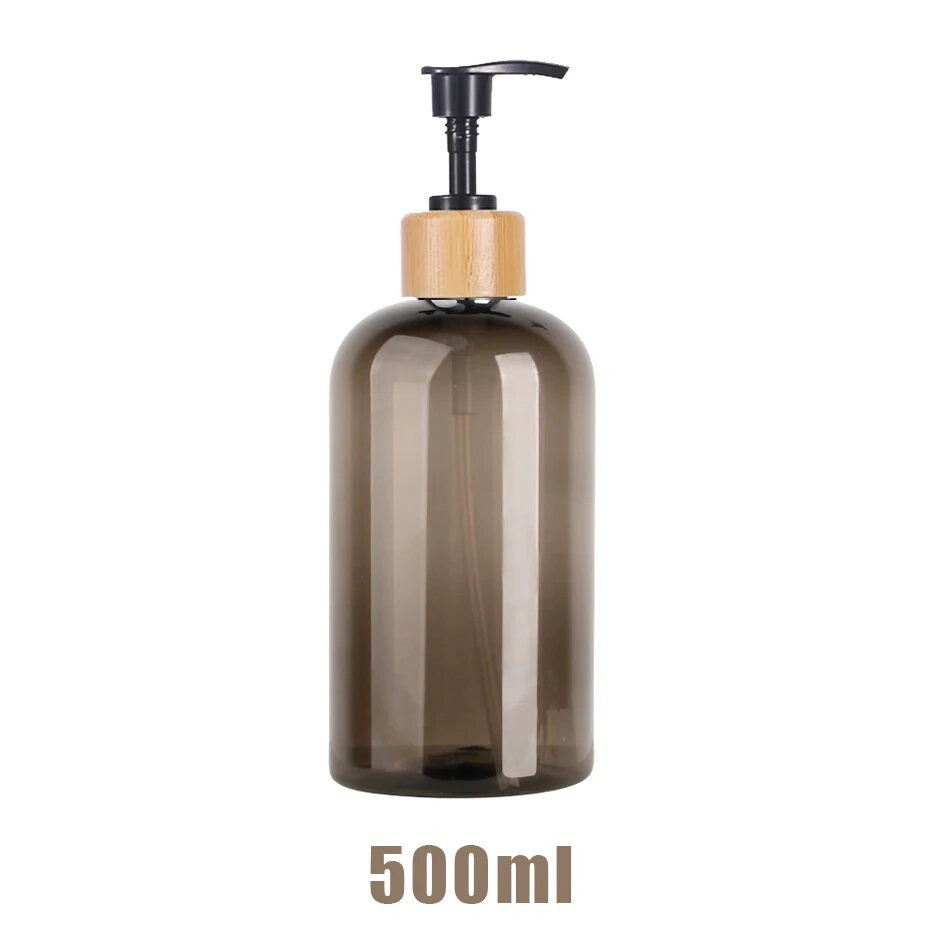 Бутылка дозатор 500 мл с бамбуком, цвет: 500ml