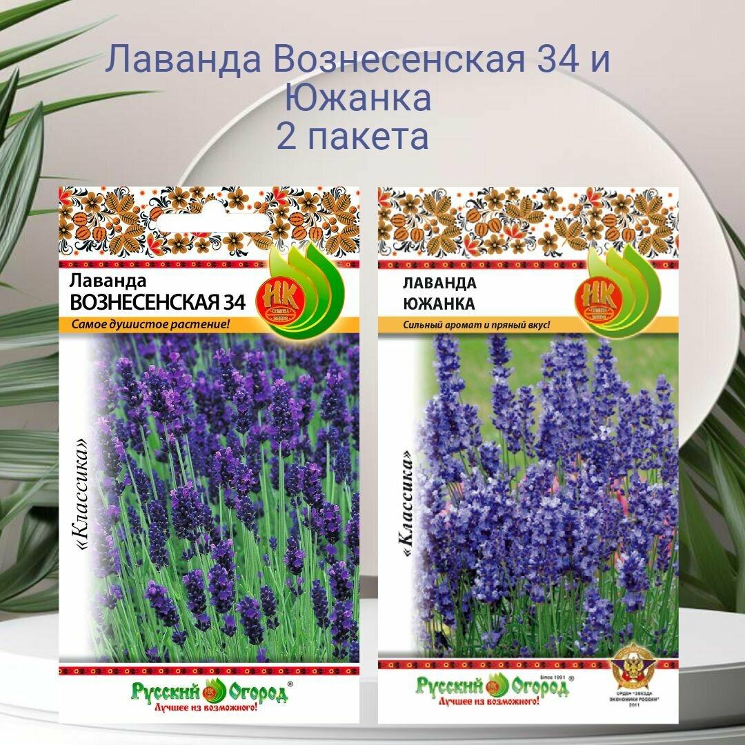 Лаванда Вознесенская 34 и Южанка 2 пакета