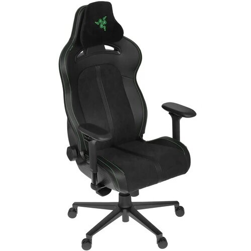 RZ38-03710100-R3G1 / Кресло игровое Razer Enki Pro зеленый [экокожа, до 136 кг, подголовник, подлоко