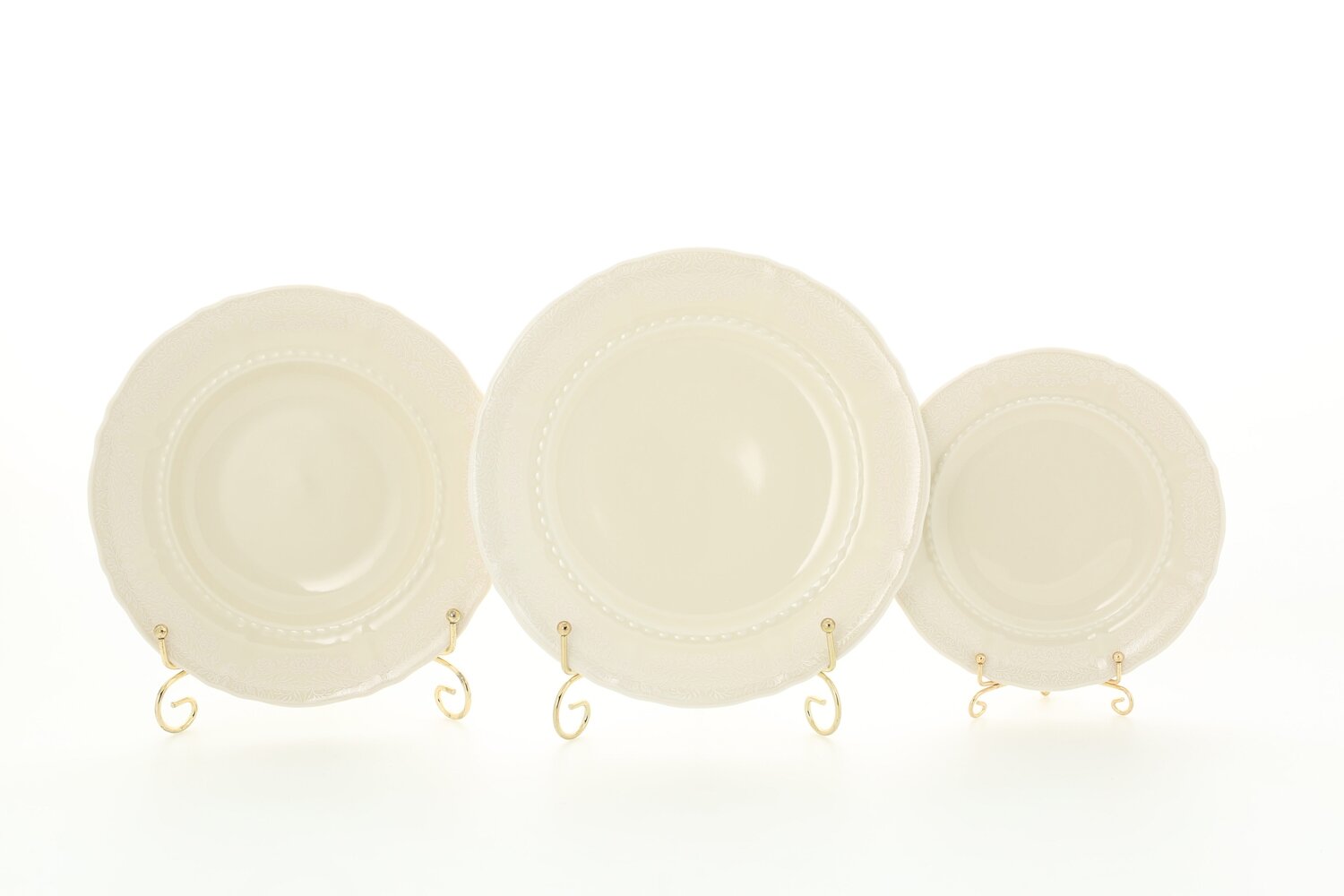 Набор тарелок на 6 персон 18 предметов Слоновая кость, Соната Leander 07560119-3001