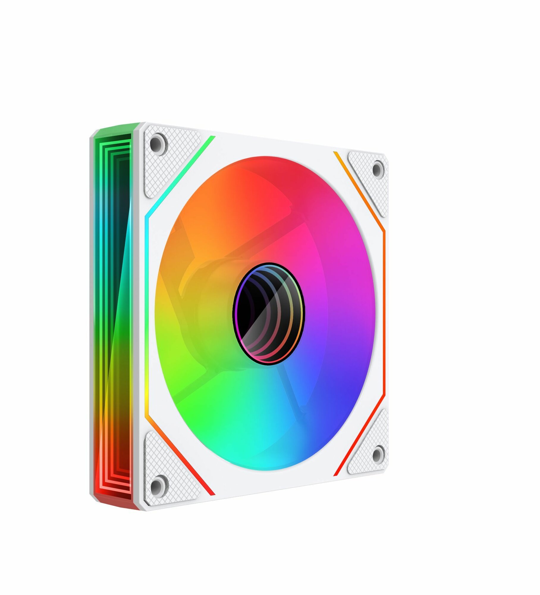 Белый 120 мм вентилятор для корпуса AUSEN prism7pro с aRGB подсветкой