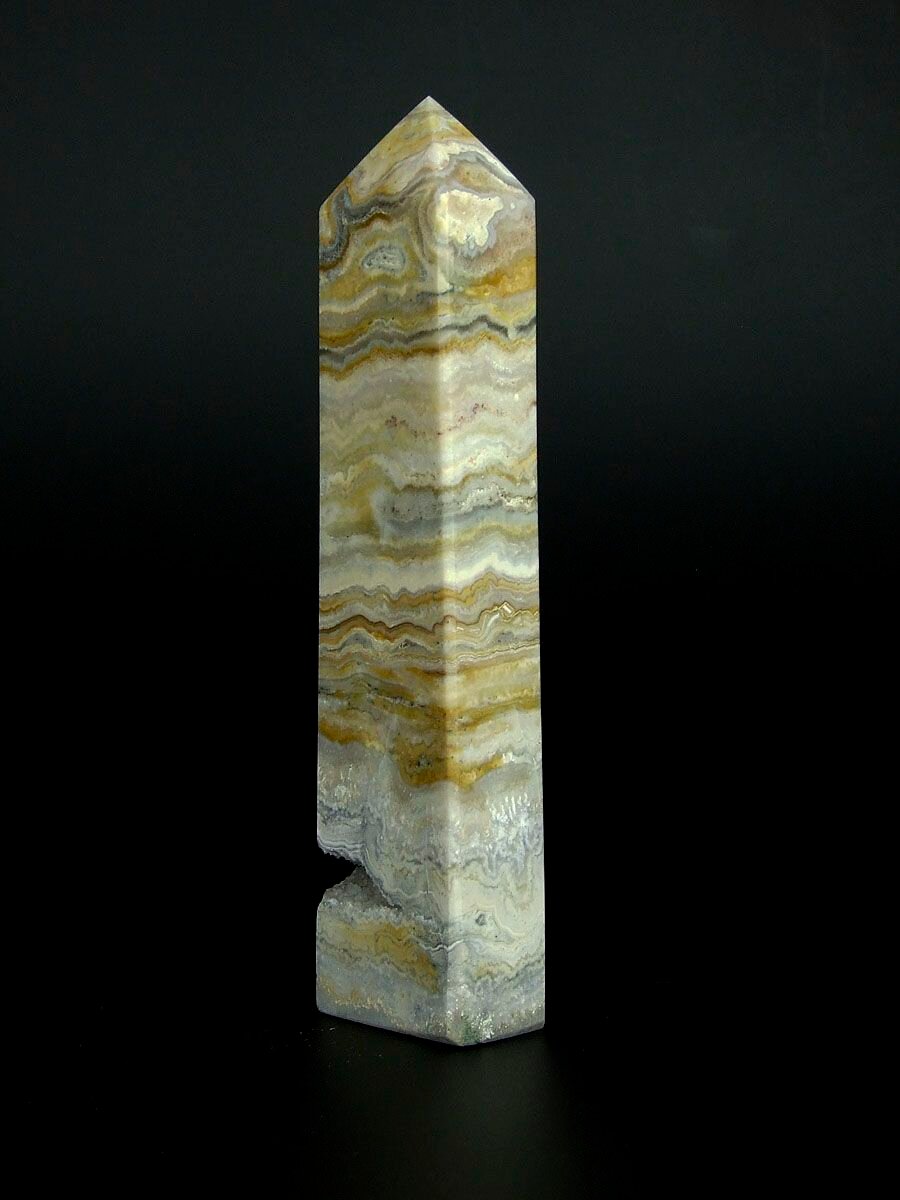 Мексиканский кружевной агат кристалл оберег амулет 18 см