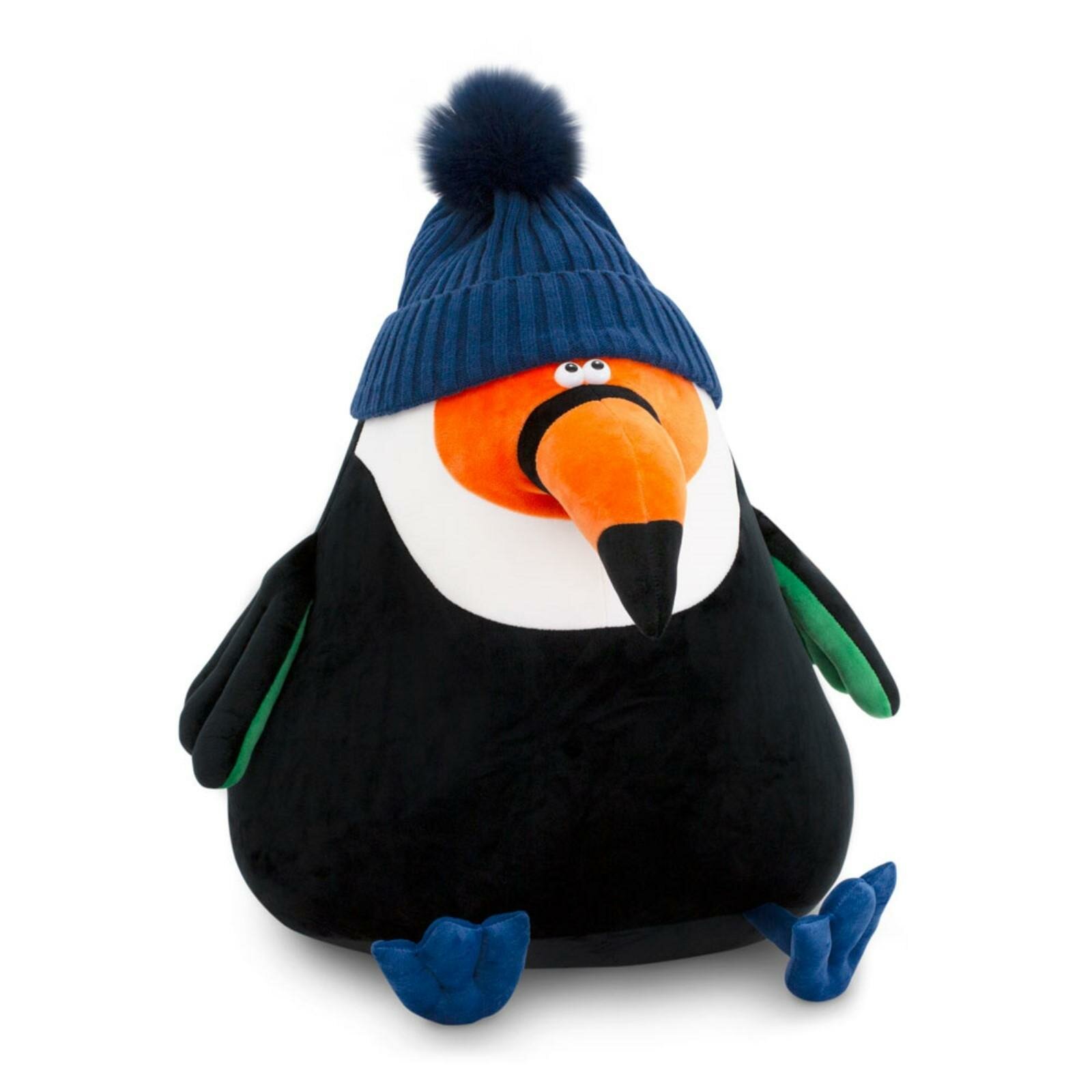 Мягкая игрушка Orange Toys "Тукан", 50 см, цвет черный/оранжевый