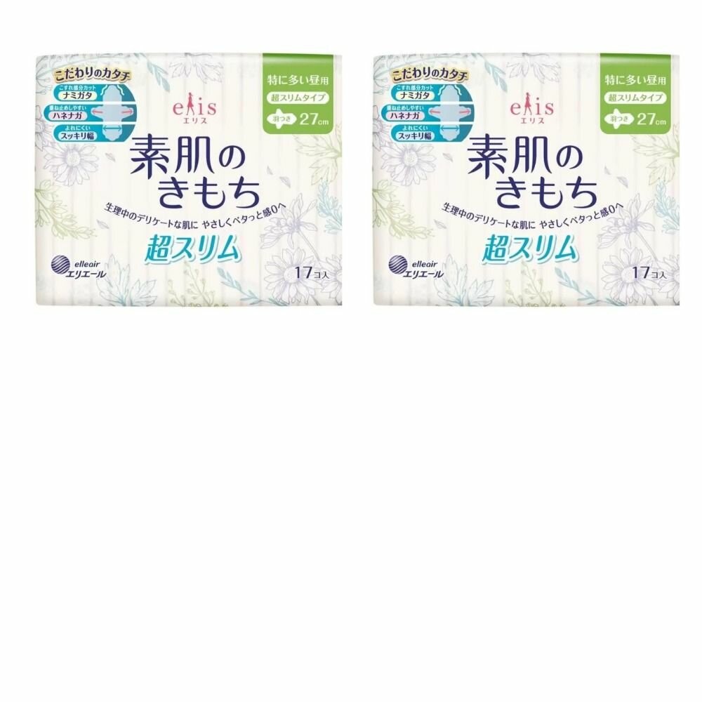 Daio Seishi Ультратонкие особомягкие гигиенические прокладки Elis Ultra Slim Maxi, 17 шт , 2 уп