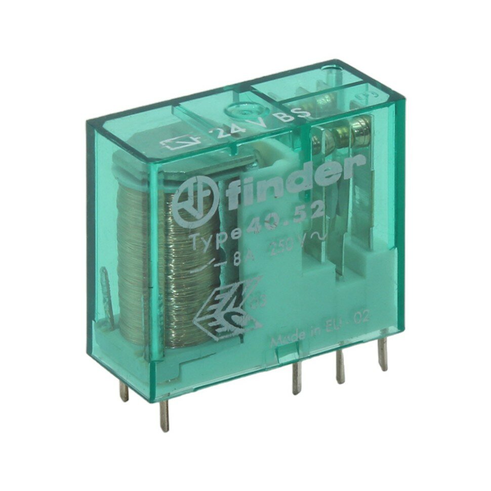Finder 40.52.6.024.0000 Реле 2CO 8А ~/= 24В AC/DC