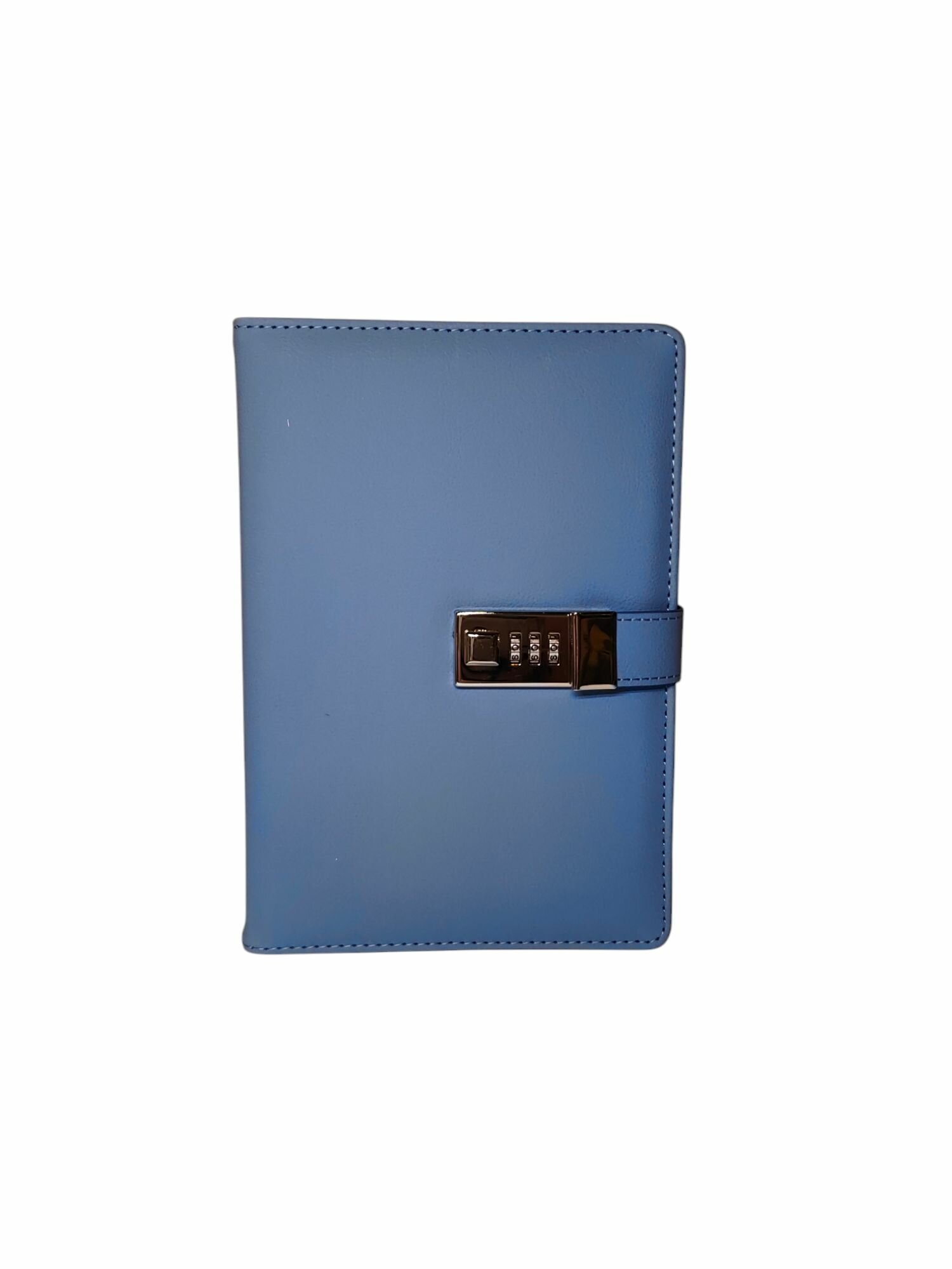 Блокнот с кодовым замок голубой