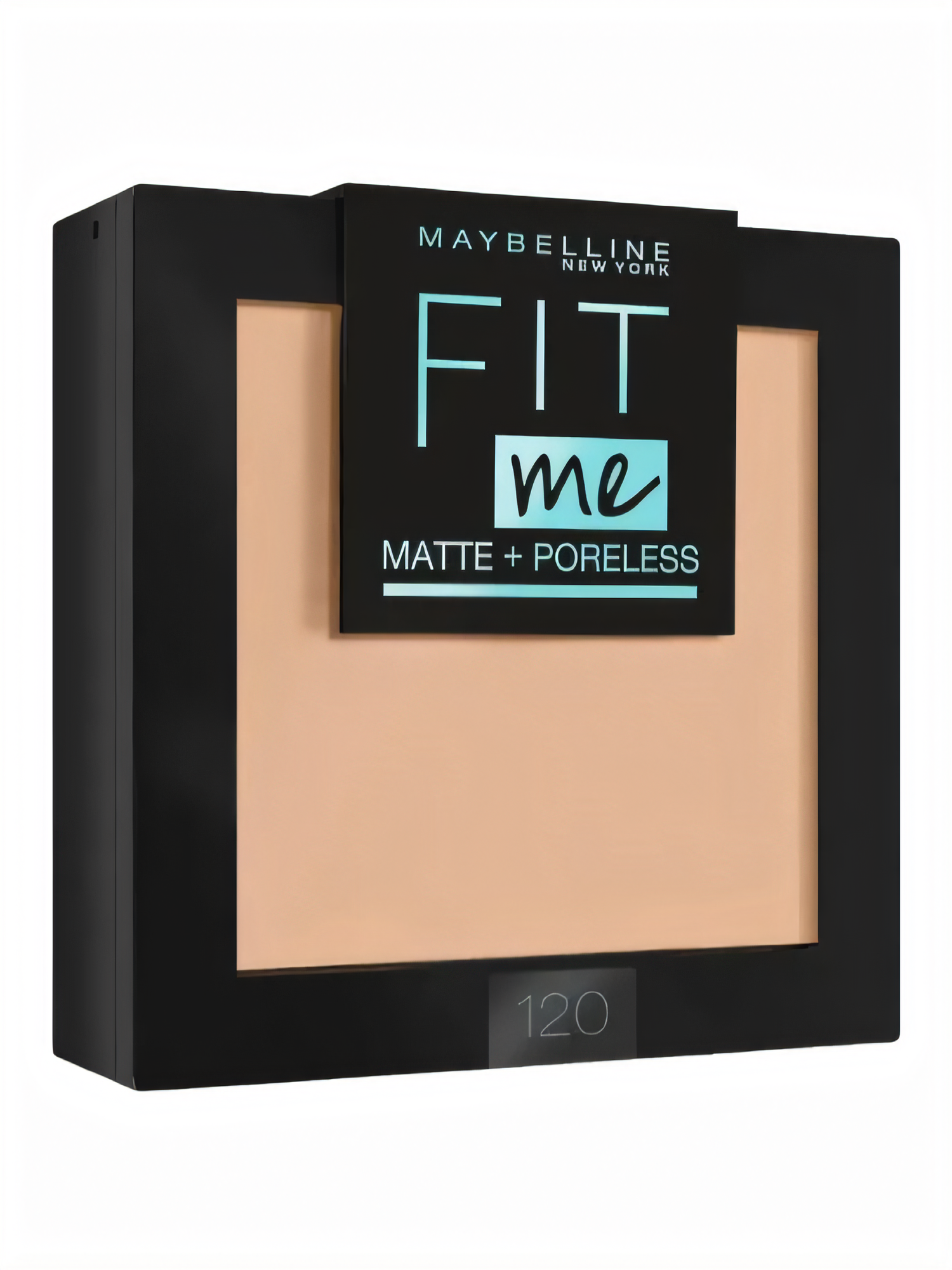 Maybelline New York Пудра для лица Fit Me, 120 Классический бежевый, матовая кожа + невидимые поры, водостойкая, 9 г