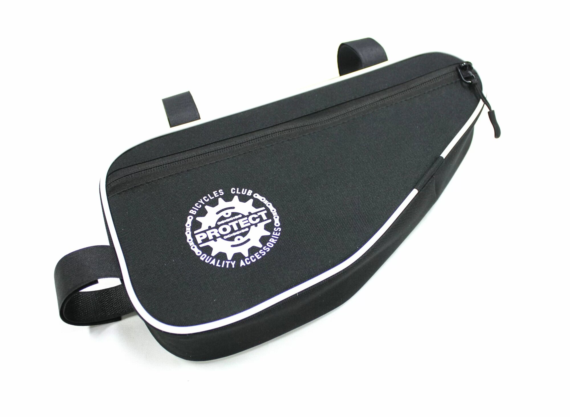 Велосумка под раму, р-р 32х16х5 см, цвет черный/белый 555-213