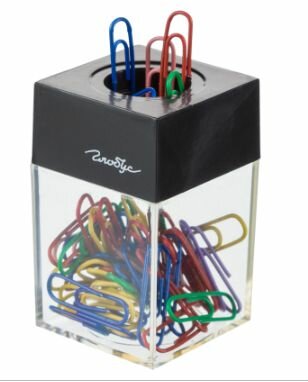 Глобус Скрепочница магнитная ,28мм(50шт), пластик