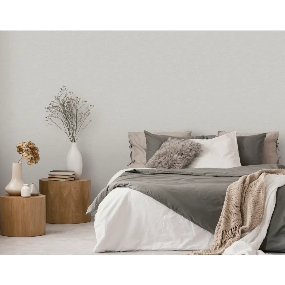 Ренова Канвас обои виниловые на флизелиновой основе (1.06х10м) бежевые