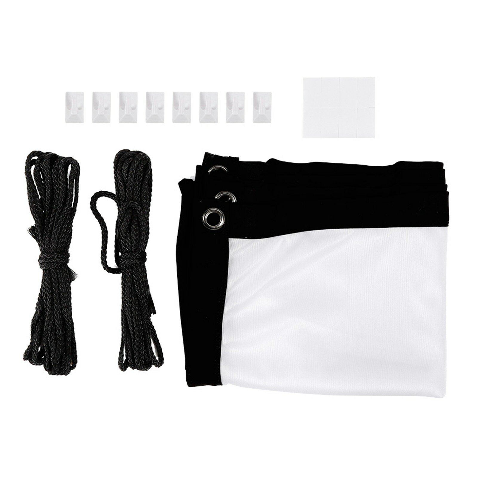 Проекционнаяштораизмягкогобелогополиэстера, плотная, немнется, ссоотношениемсторон16:9(40дюймов).