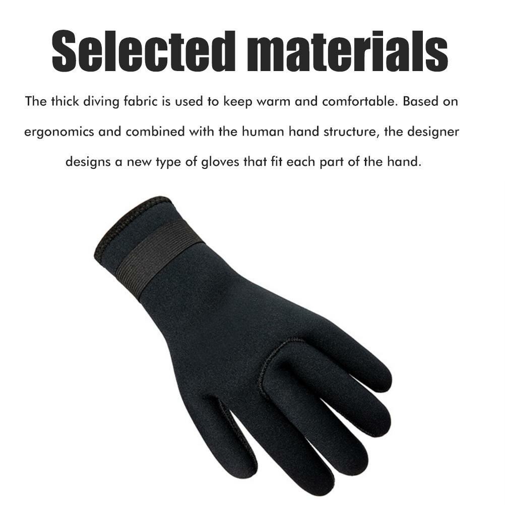 1 пара 3 мм неопреновых перчаток унисекс, нескользящие термостойкие перчатки для гидрокостюма для дайвинга, устойчивые к ударам, износостойкие перчатки для дайвинга, подводной охоты и подводной охоты