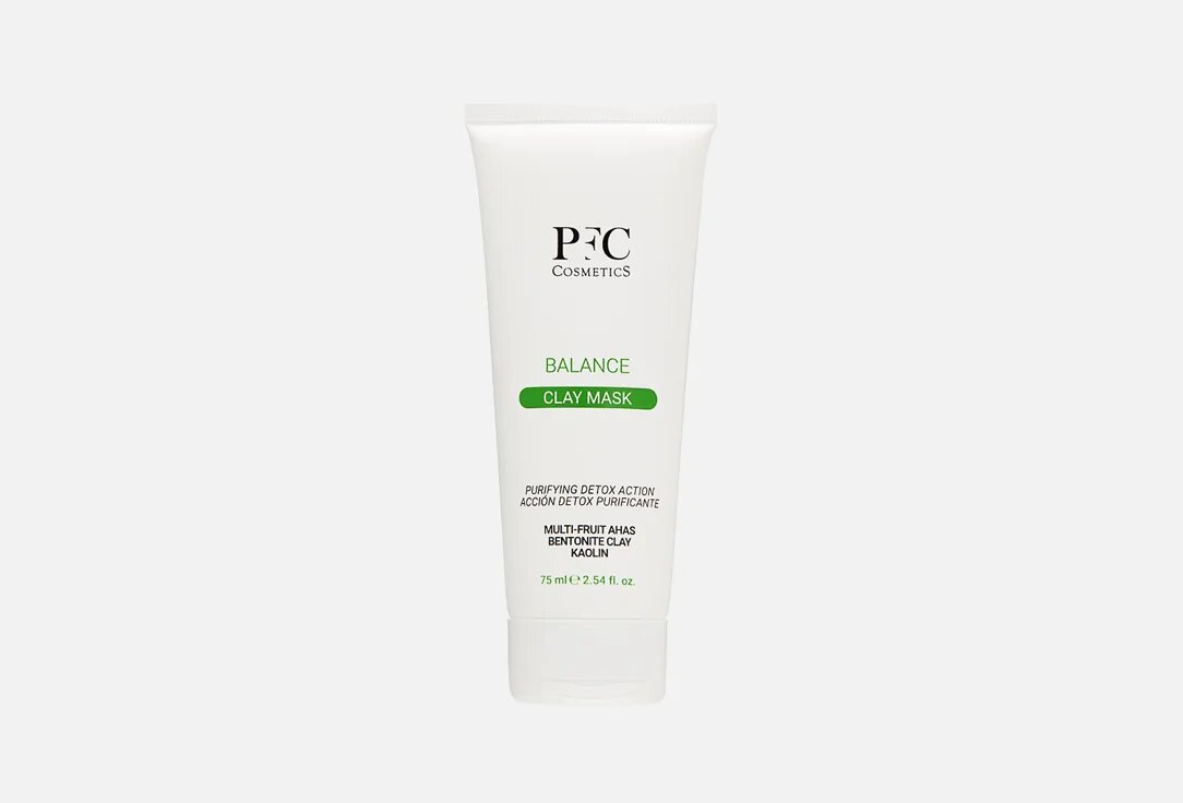 Очищающая маска PFC Cosmetics Balance Clay Mask, для лица, минеральная, 75мл